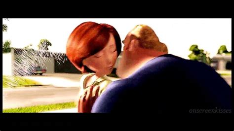 Mr Incredible Bob Parr And Elastigirl Helen Parr Kiss  Youtube