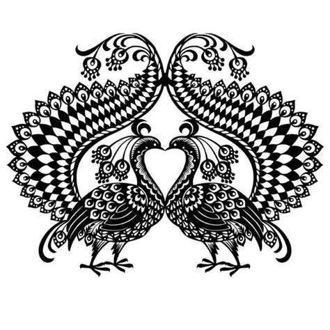 Double Peacock Metal Wall Art Decor