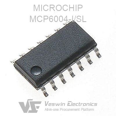 MCP6004 I SL MICROCHIP Universal Op Veswin Electronics