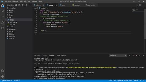 Vscode Filenotfounderror Errno 2 No Such File Or Directory Hatası Python Yazbel Forumu