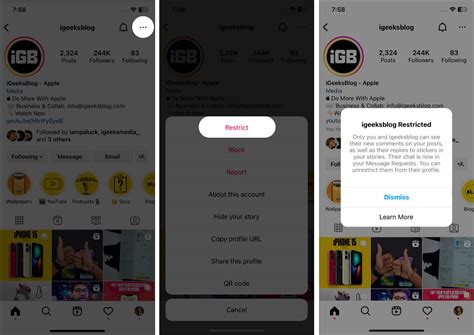 What Happens When You Restrict Someone On Instagram