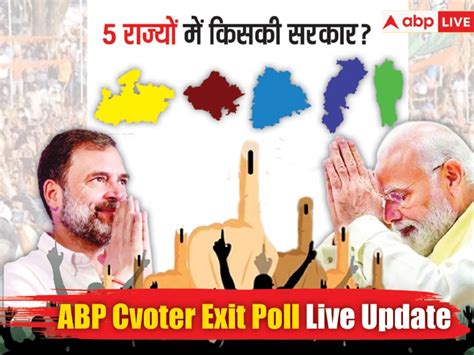 Exit Polls 2023 Live Updates Mp Cg Rajasthan Telangana Assembly Abp
