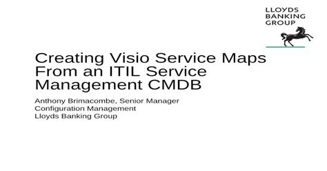 download pdf creating visio service maps from an itil service