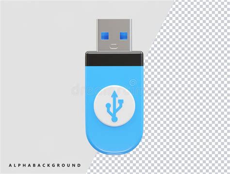 Usb Icon Vector Illustration Element D Rendering Transparent Eps Stock Vector Illustration Of