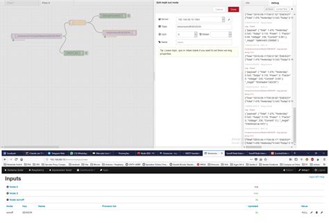 MQTT Translation Pattern Emoncms Tasmota SENSOR Telemetry Emoncms