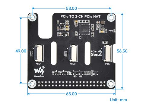 2 Ch Pcie Ffc Adapter Board For Raspberry Pi 5 Expands 2 Ch Pcie Ffc Connectors Stacking