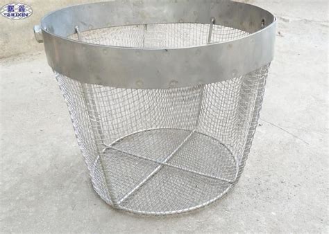 Round Stainless Steel Wire Mesh Baskets 304 316 Wire Mesh Filter Basket