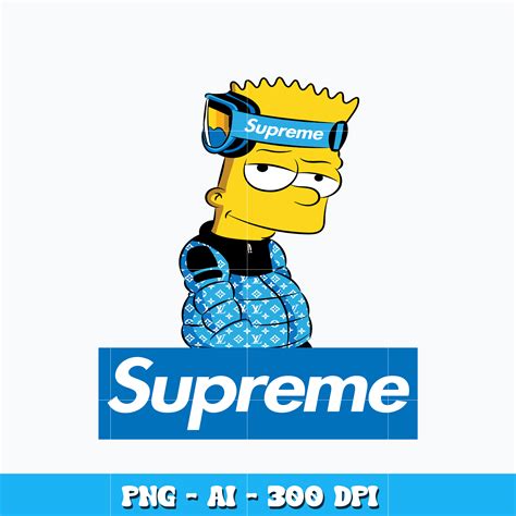 Bart Simpson Supreme Svg Supreme Svg Bart Simpson Svg Log Inspire