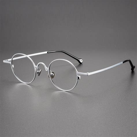 Briar Titanium Vintage Round Eyeglasses Frames Jollynova