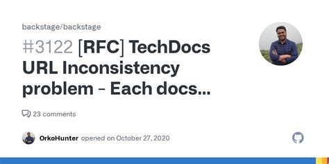 Rfc Techdocs Url Inconsistency Problem Each Docs Page Has Two Urls