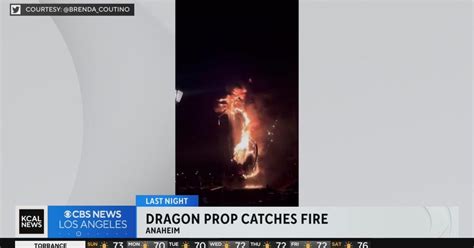 45 Foot Tall Animatronic Dragon Catches Fire During Disneylands