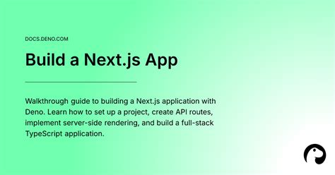 构建一个 next js 应用 deno 中文文档