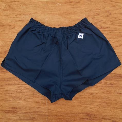 未使用 80s Descente デサント Dp 65 M ネイビー 紺 ランニングショートパンツ ゲームパンツ 当時物 デッドストック