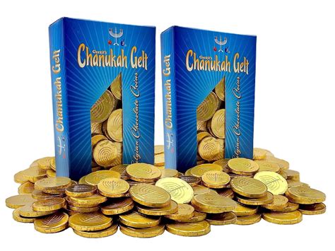 Hanukkah Gelt Milk Chocolate Gold Coins Candy Bulk 2 Pounds 180 Ct