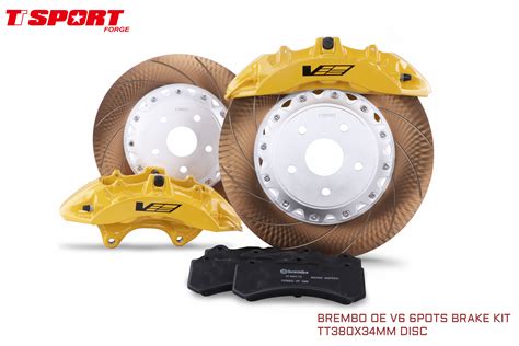 Brembo Oe V6 6pots Brake Kit For High Performance Vehicles