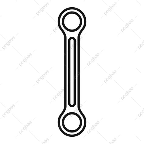 Wrench Outline Clipart Transparent Background Wrench Icon Outline Vector Thin Bolt Internet