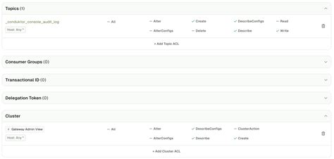 Configure Audit Log Topic Conduktor Docs