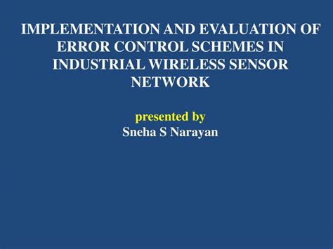 Industrial Wireless Sensor Networks Powerpoint Slides Learnpick India