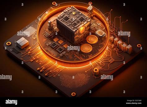 A Board With Chips And A Gaming Graphics Card Processor Progressive Cooling System For The