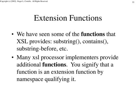 Using Extension Elements And Extension Functions With XSLT And XPath