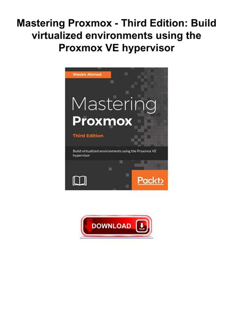 Readdownload Mastering Proxmox Third Edition Build Virtualized Environments