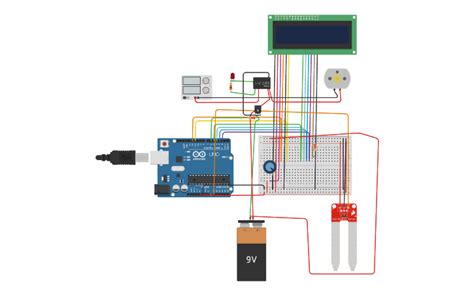 Circuit Design Irrigation Sonu Tinkercad