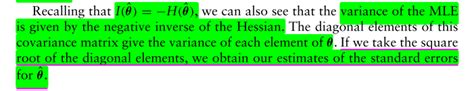 the diagnal of hessian matrix is the double derivative which tells us