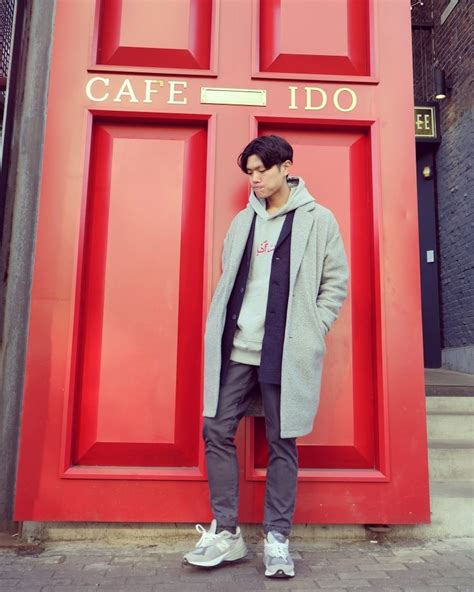 라이풀 아랍어 후드티와 유니클로 조거팬츠로 그레이 남자 회색 롱코트 코디 네이버 블로그