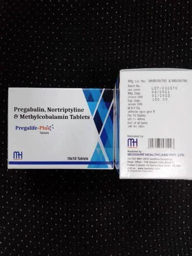 Pregabalin And Nortriptyline Tablets At Best Price In Jaipur