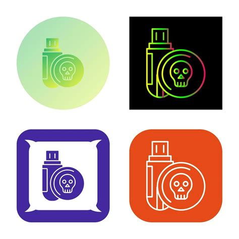 Infected Usb Drive Vector Icon 34676006 Vector Art At Vecteezy