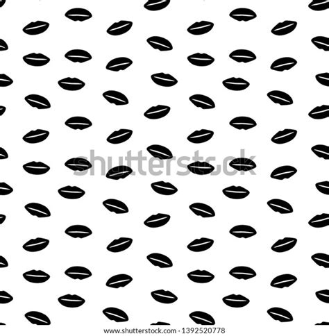 Seamless Lips Pattern Pop Art Print Stock Illustration 1392520778