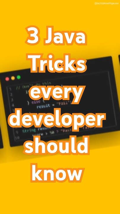Which Trick Is Your Favorite Comment Below 👇java Codingtips