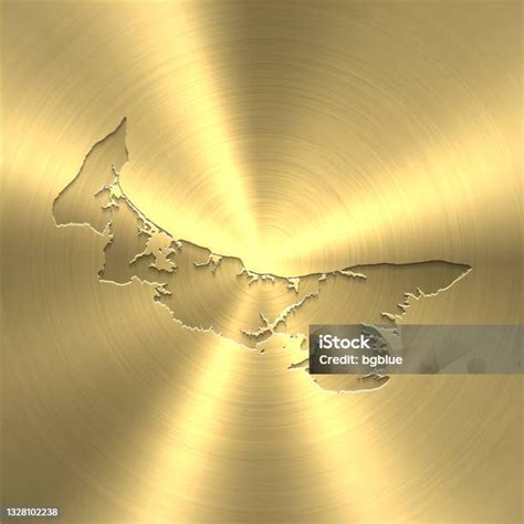 골드 배경프린스 에드워드 아일랜드 지도 원형 브러시 드 메탈 텍스처 0명에 대한 스톡 벡터 아트 및 기타 이미지 0명 1위 3차원 형태 Istock