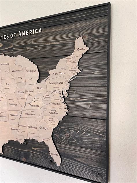 United States Map Done Made On A Glowforge Glowforge Owners Forum