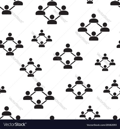 Network Connection Seamless Pattern Background Vector Image