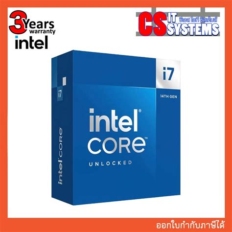 Cpu ซีพียู Intel Core I7 14700k Socket Lga 1700 รับประกัน 3ปี Shopee Thailand