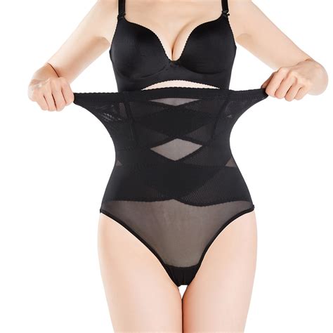 Apexfwdt Women Waist Trainer Tummy Control Panties Body Shaper High