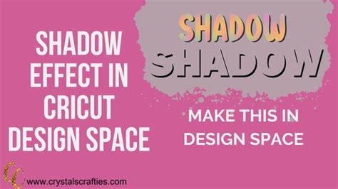 Shadow Effect In Cricut Design Space Cricut Cricut Design Design