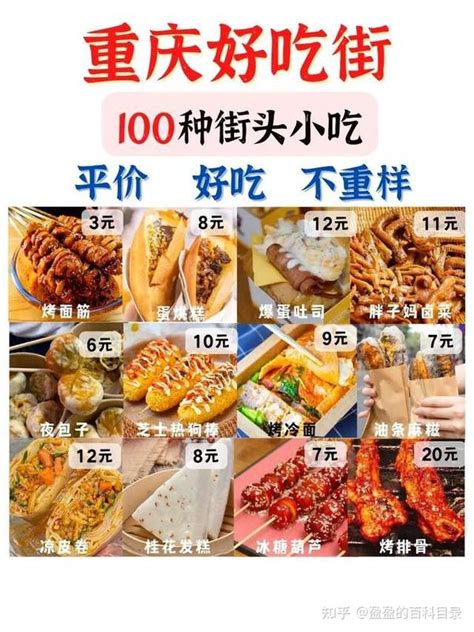 重庆美食攻略100种平价街头小吃好吃不踩雷 知乎