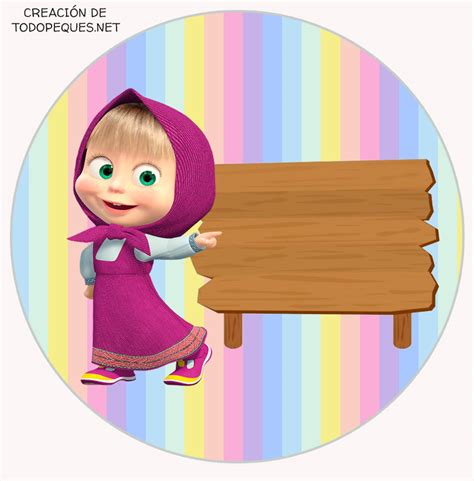 Kit Imprimible De Masha Y El Oso Todo Peques