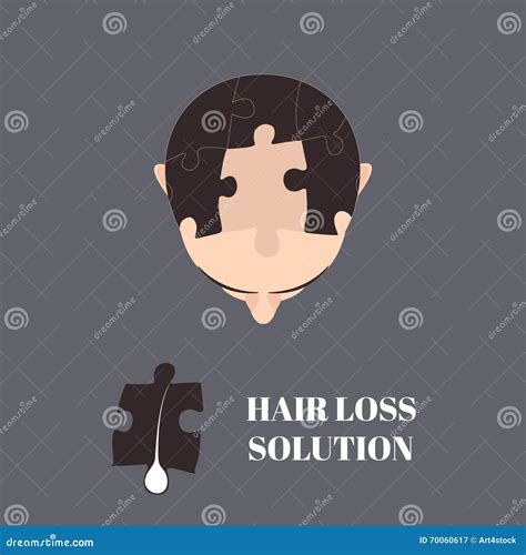 Solution De Perte Des Cheveux Illustration De Vecteur Illustration Du