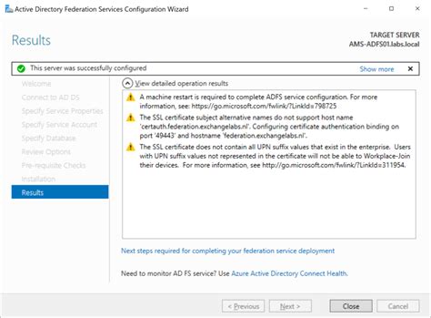 Adfs This Server Was Configured Successfully Jaap Wesselius