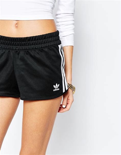 adidas Originals Adicolour Mini Athletic Shorts In 3 Stripe at asos.com ...