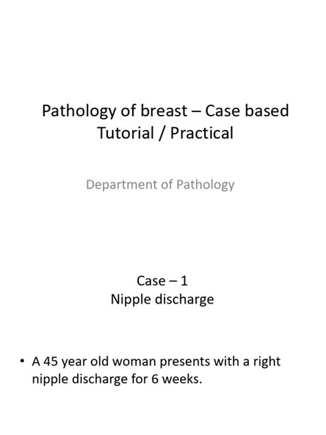 Pathology Of Breast Case Based Seq Pdf Breast Cancer Pathology