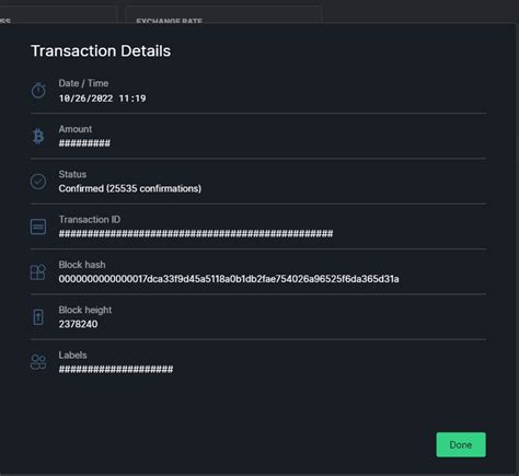 Discreet Mode Transaction Details Labels Hover Loops Endlessly