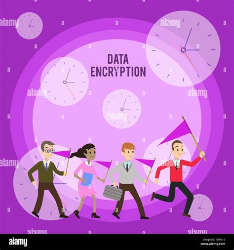 Conceptual Hand Writing Showing Data Encryption Concept Meaning