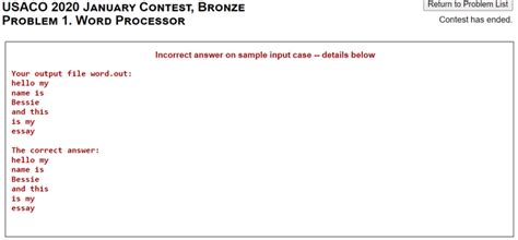 Usaco Bugged Or Am I Missing Something Rusaco