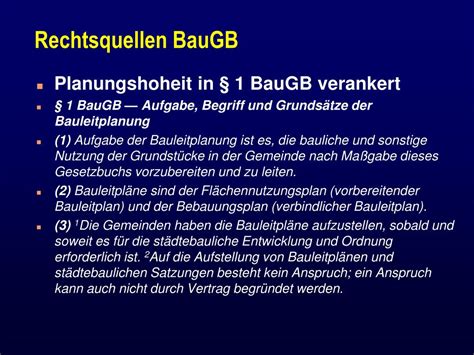 PPT Umwelt Und Planungsrecht Bauplanungsrecht PowerPoint