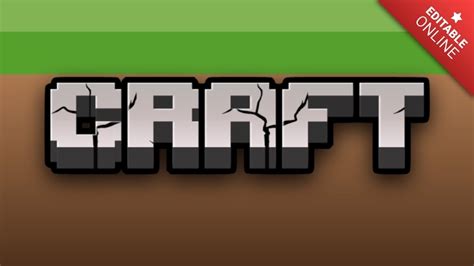 Craft Minecraft 3d Text Effect Generator