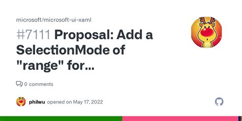 proposal add a selectionmode of range for calendarview · issue 7111